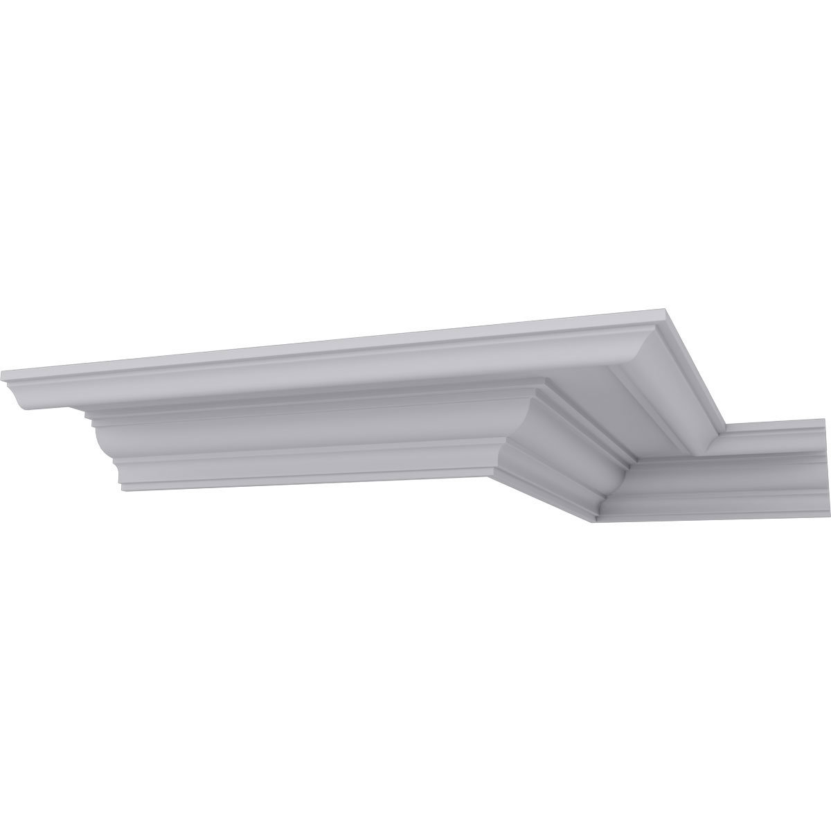 Ekena Millwork SAMPLE - Endurathane Antonio Traditional Crown Moulding, 4"H x 9"P x 10 1/4"F x ...